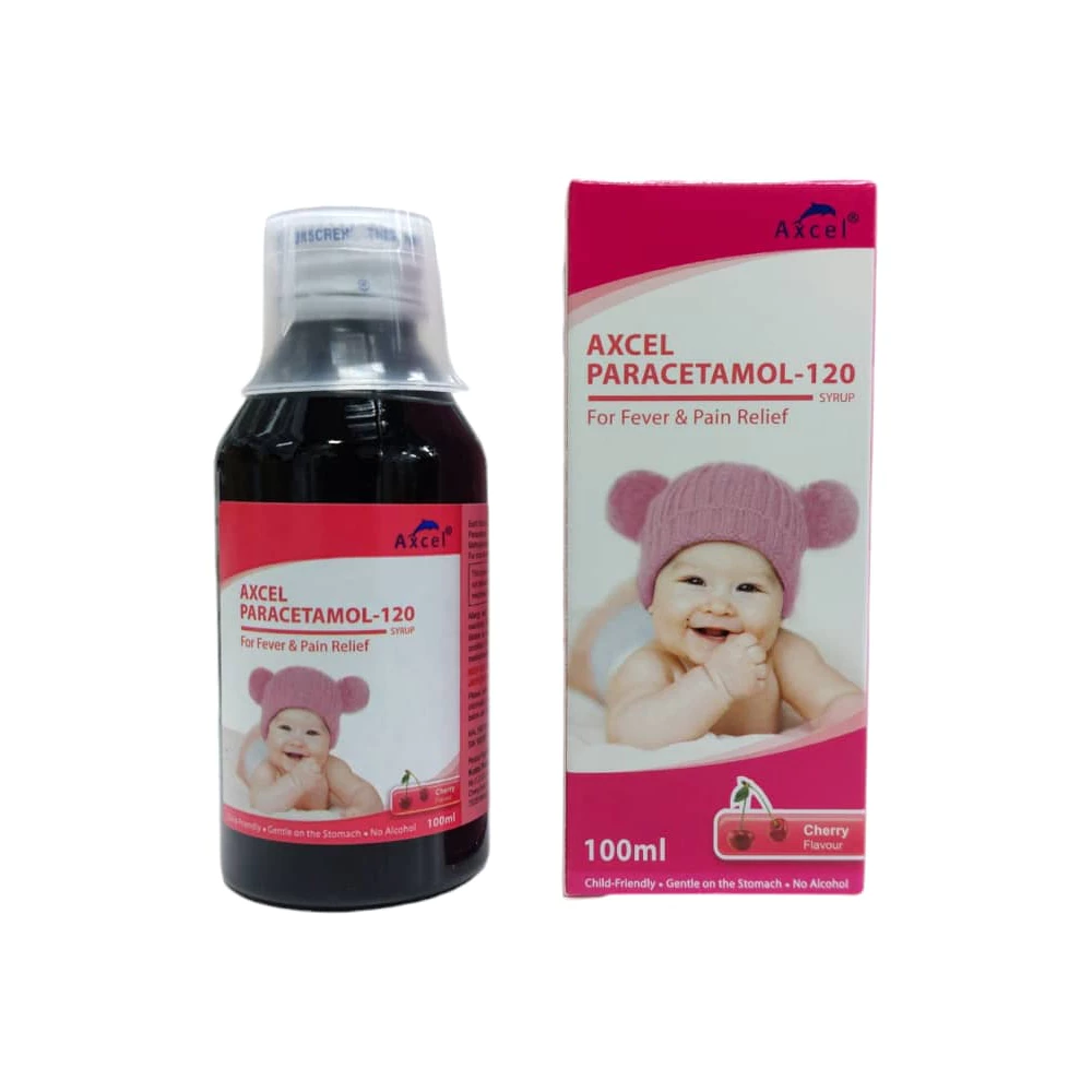 Axcel Paracetamol-120 (Paracetamol SYRUP 120mg/5ml) 100ml | National ...