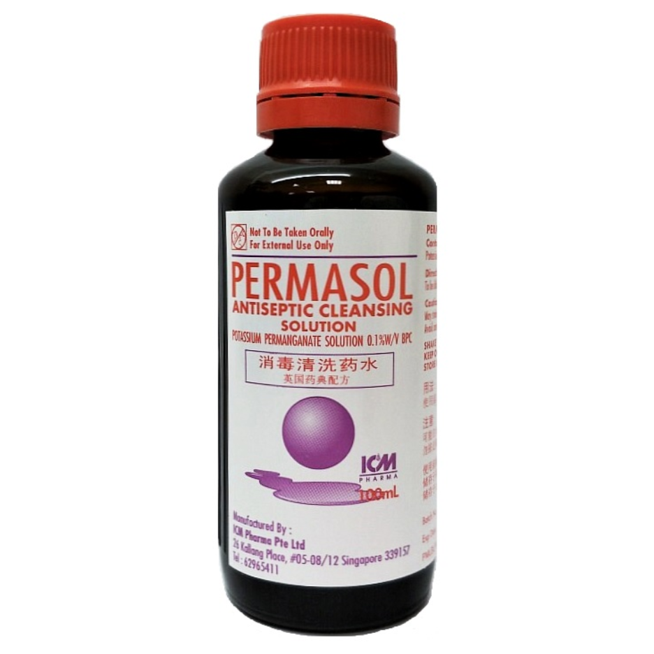 ICM Permasol (Potassium Permanganate 0.1%) Antiseptic Cleansing ...