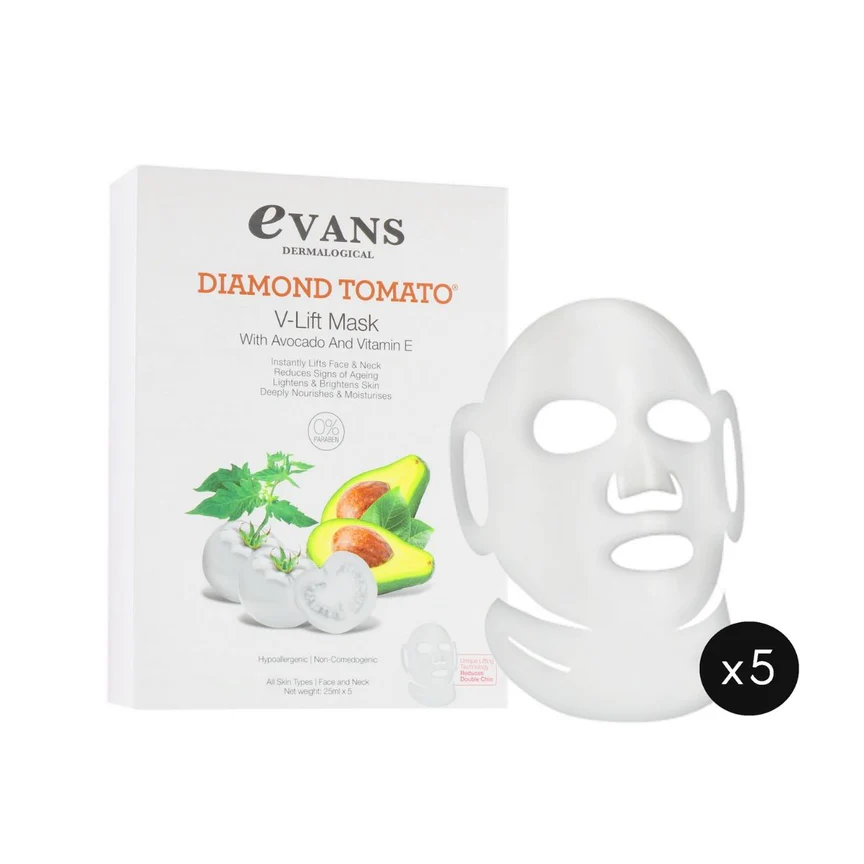 Evans Diamond Tomato V-Lift Mask with Avocado & Vitamin E 5s | National ...