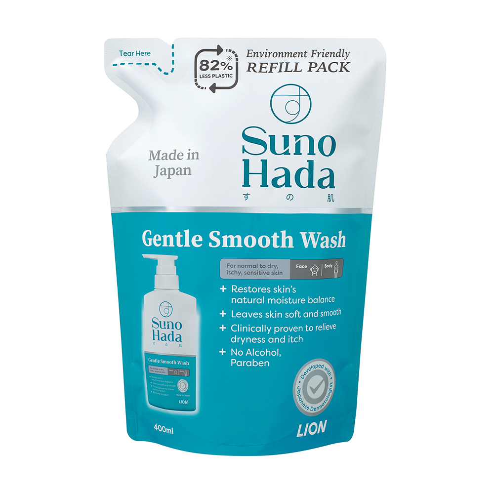SunoHada Gentle Smooth (NO Foam) Wash REFILL 400ml | National Skin Centre