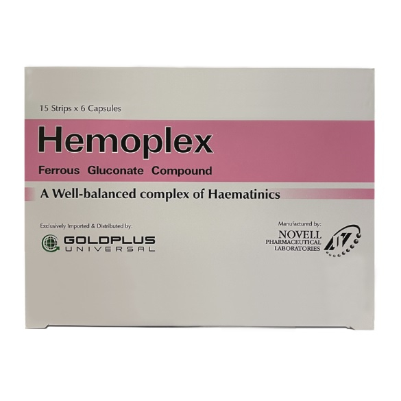 Hemoplex (Elemental Iron 29mg) Capsules 90s | National Skin Centre