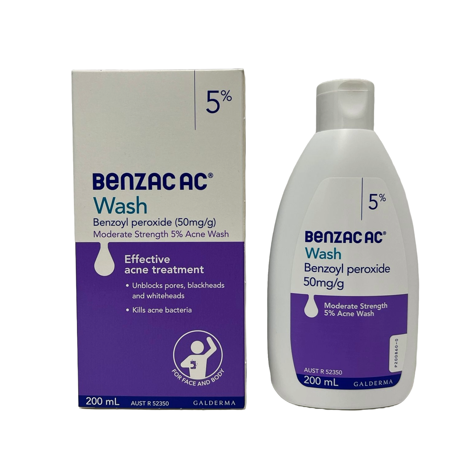 [EXP: 10/2026] Benzac AC 5% Wash 200ml | National Skin Centre