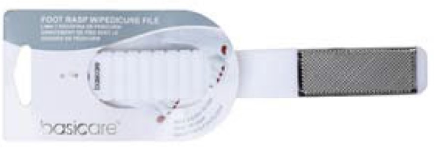 Basicare Foot Rasp w/ Pedicure File | National Skin Centre